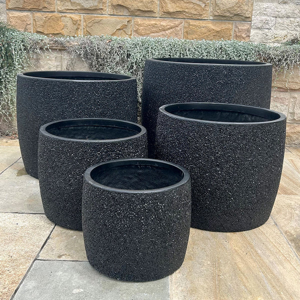 Modstone Storm Cylinder Pot - Black Pebble – Simons Seconds