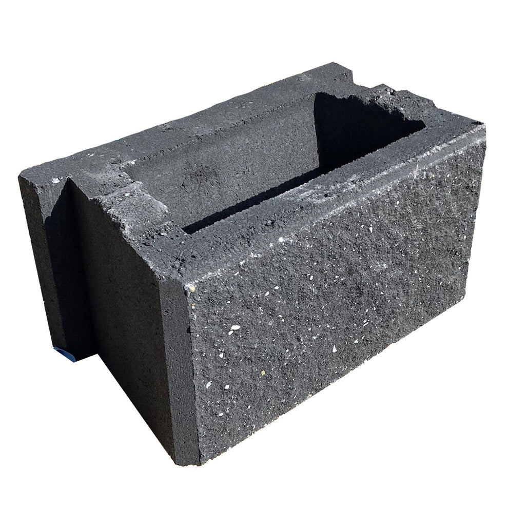 Tasman Dry Stack Retaining Wall Full Block - Basalt - 1st Quality ...